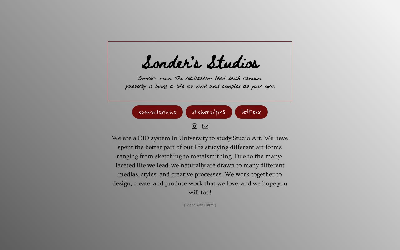 Sonder's Studios